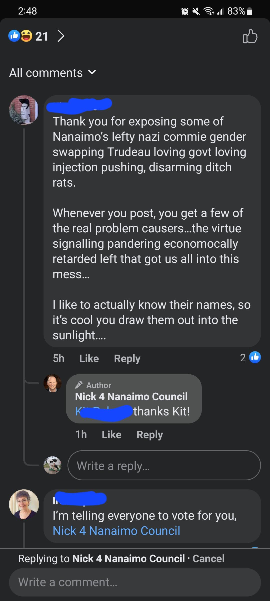 Nanaimo – No Hate on Council
